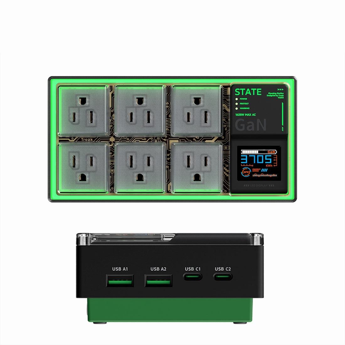 Trozk Hardcore 65 Box 65W GaN Charging Station Punk E-Power 10-in-1