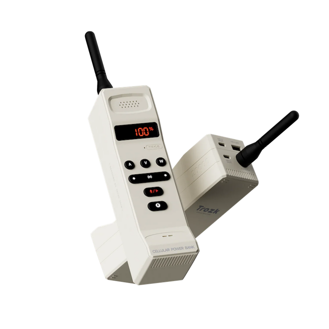 Trozk Playable Power Banks | Retro Pager, Floppy & Mechanical Cylinder