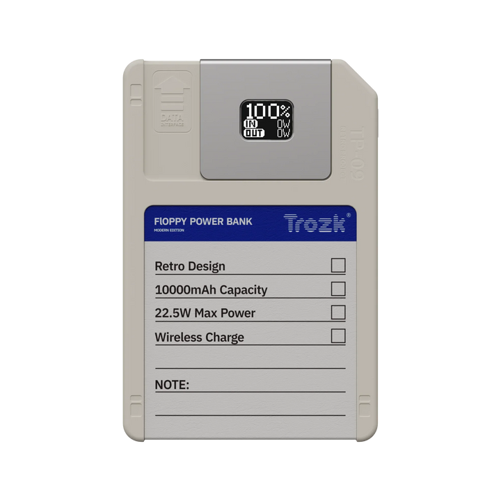 Trozk Playable Power Banks | Retro Pager, Floppy & Mechanical Cylinder